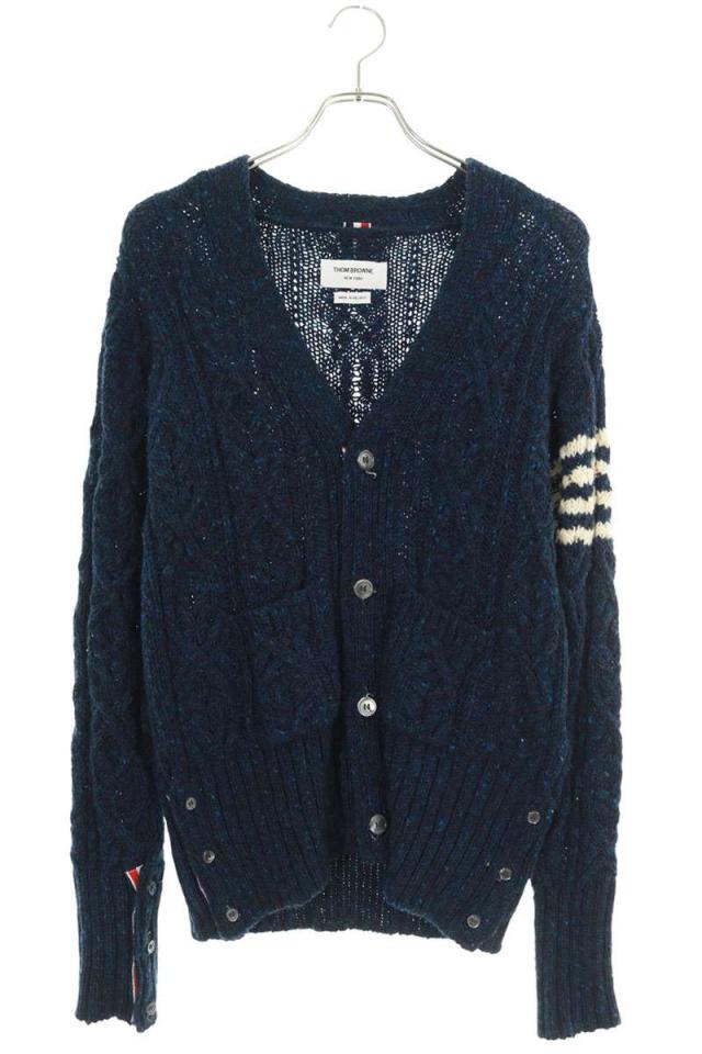 トムブラウン サイズ:2 MKC001AKD276 4BARクラシックケーブルカーディガン 中古 FK04