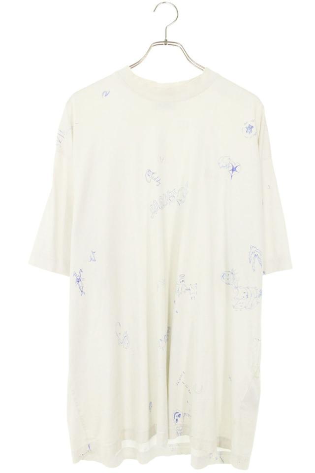 ヴェトモン サイズ:XS  25SS  UE54TR320G SCRIBBLED-T スクリブルド グラフィティTシャツ 中古 BS99
