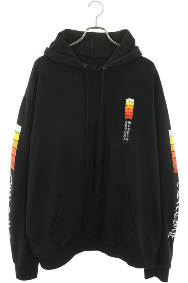 クロムハーツ サイズ:XL 袖ロゴプリントプルオーバーパーカー 中古 SS13