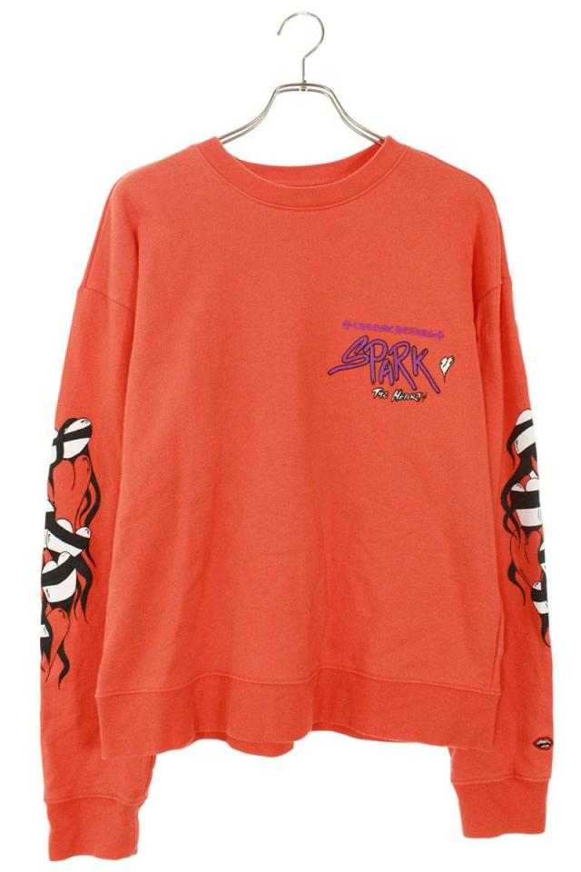 クロムハーツ サイズ:M  PPO SPARK THE HEART SWTSHRT MATTY BOYプリントスパークザハートスウェット 中古 GZ11