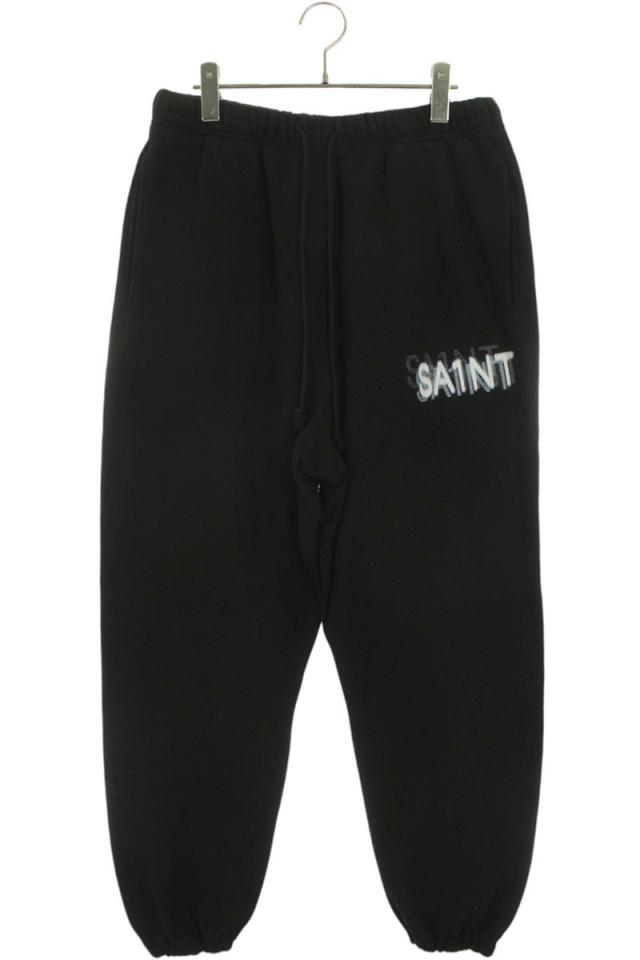 セントマイケル サイズ:M  25SS  SM-HR8-0000-055 ロゴペイントスウェットロングパンツ 中古 SB01