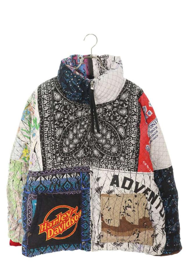 チルドレンオブザディスコーダンス サイズ:3  COTDJK456B バンダナクラッシュリペアダウンジャケット 中古 SB01