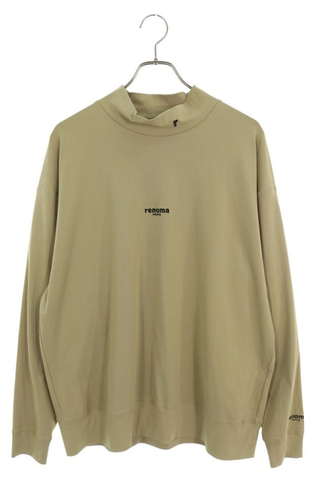 レノマ サイズ:XL  STP-1-006A モックネックロゴプリント長袖カットソー 中古 BS99