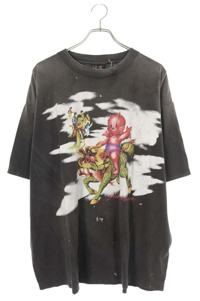 セントマイケル サイズ:XL  25SS  SM-HR8-0000-017 フロントプリントTシャツ 中古 OM10