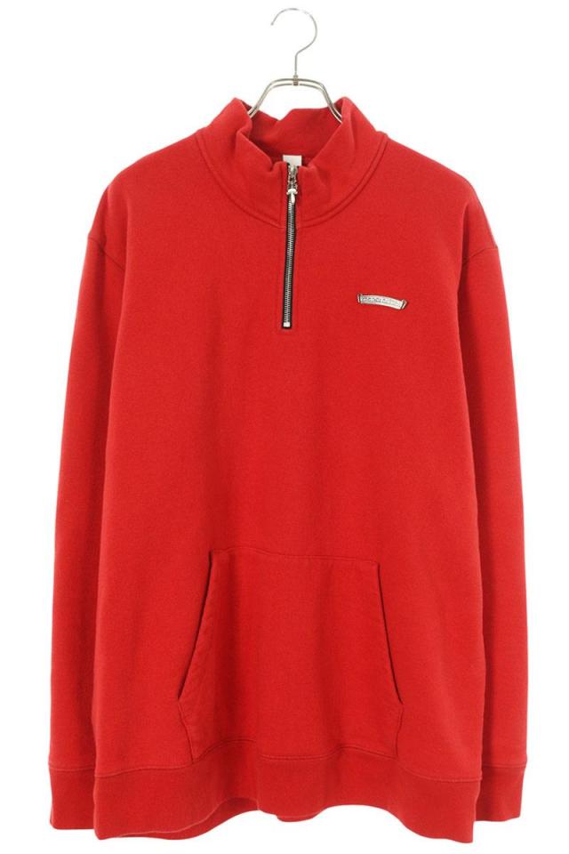 クロムハーツ サイズ:XL  SAILIN ON 1 2 ZIP ラベル付きトリプルクロスハーフジップスウェット 中古 GZ11