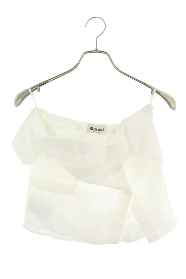 ミュウミュウ サイズ:40  MT2100 S000 163M FROM THE RUNWAY スラブポプリントップ 中古 BS55