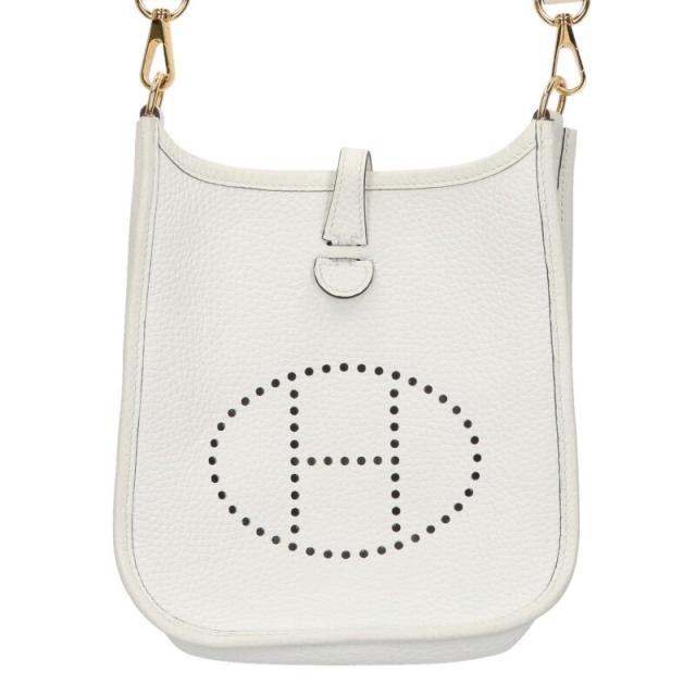 エルメス サイズ:TPM  エブリンTPM W刻印 SV金具 トリヨンクレマンス ニューホワイトショルダーバッグ 中古 GZ14