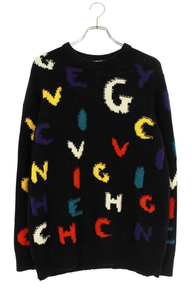 ジバンシィ サイズ:XL BM906J4Y2J 総柄ジャガードクルーネックニット 中古 OM10