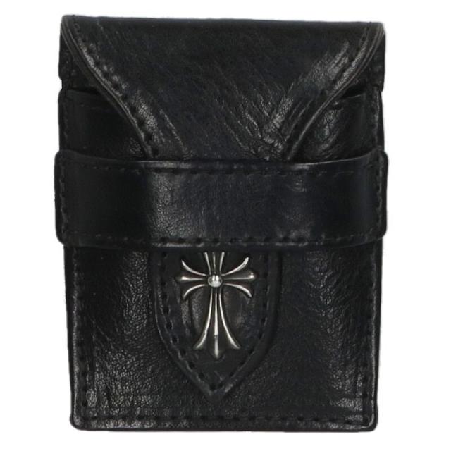 クロムハーツ  タイニーCHクロスレザーフラップケース 中古 SS07