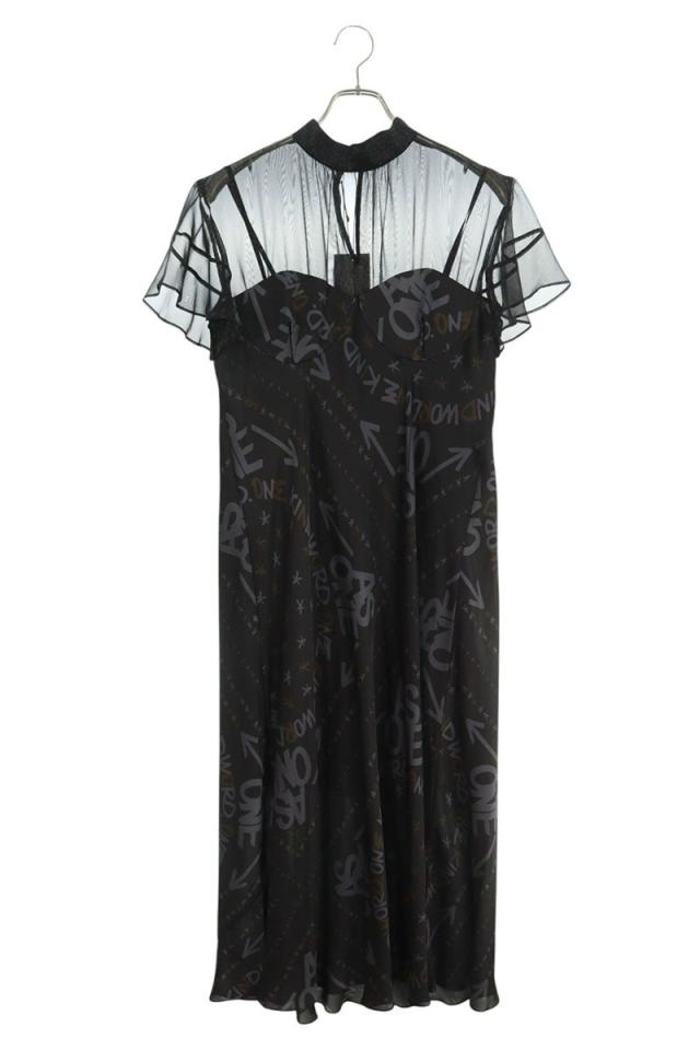 サカイ サイズ:2  23-06460 Eric Haze インナー付きプリントドレスワンピース 中古 BS99