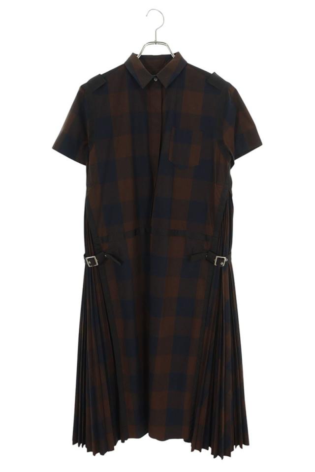 サカイ サイズ:1  20-05188 チェックコットンポプリンワンピース 中古 BS99