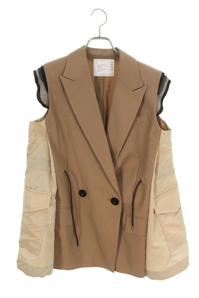 サカイ サイズ:2  22-05955 ナイロンドッキングテーラードベスト 中古 BS99