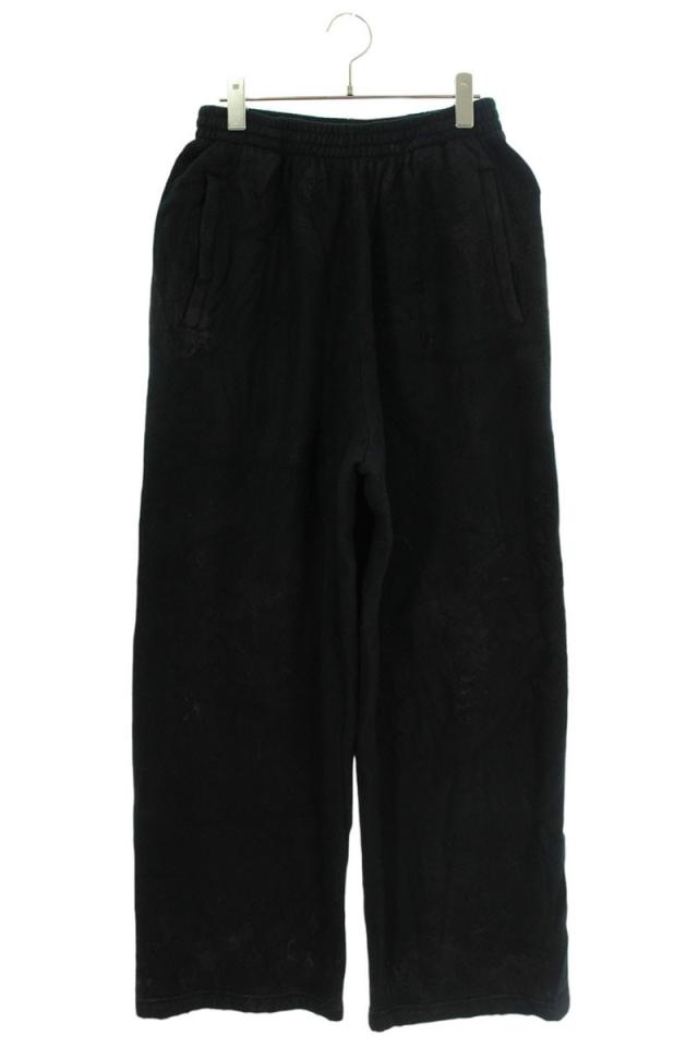 バレンシアガ サイズ:M  23AW  744513 TJQ32 ダーティー加工フリースロングパンツ 中古 BS99