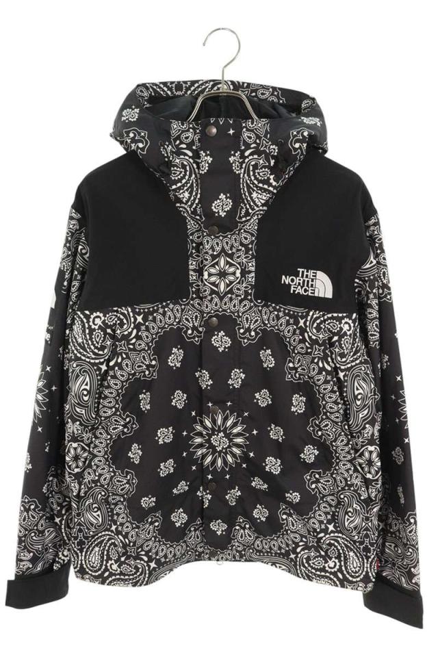 シュプリーム  ノースフェイス サイズ:M  14AW  Bandana Mountain Parka ペイズリーバンダナ柄マウンテンパーカーブルゾン 中古 SB01