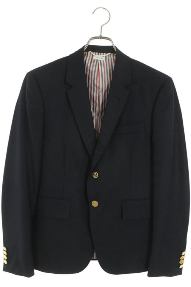トムブラウン サイズ:1  MJC159A トリコロールボーダー金ボタンテーラードジャケット 中古 BS55
