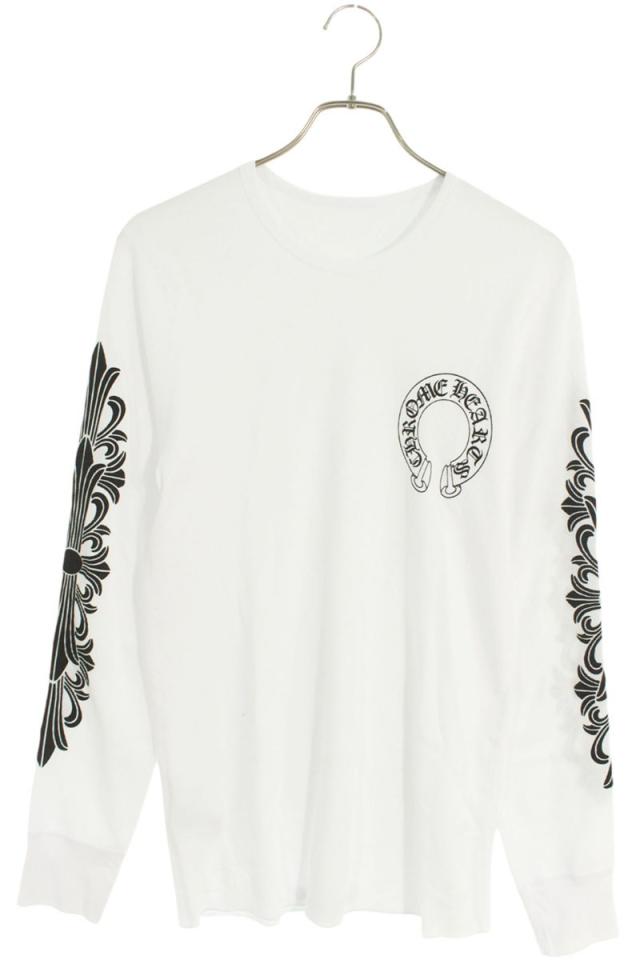 クロムハーツ サイズ:L  Thermal L S アームフローラルクロスサーマル長袖カットソー 中古 SJ02