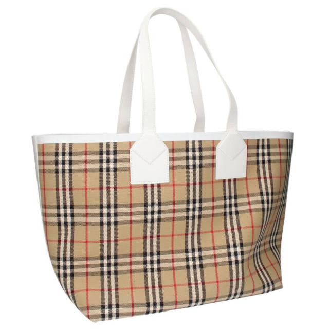 バーバリー   LONDON TOTE ノヴァチェックキャンバスレザートートバッグ 中古 BS55