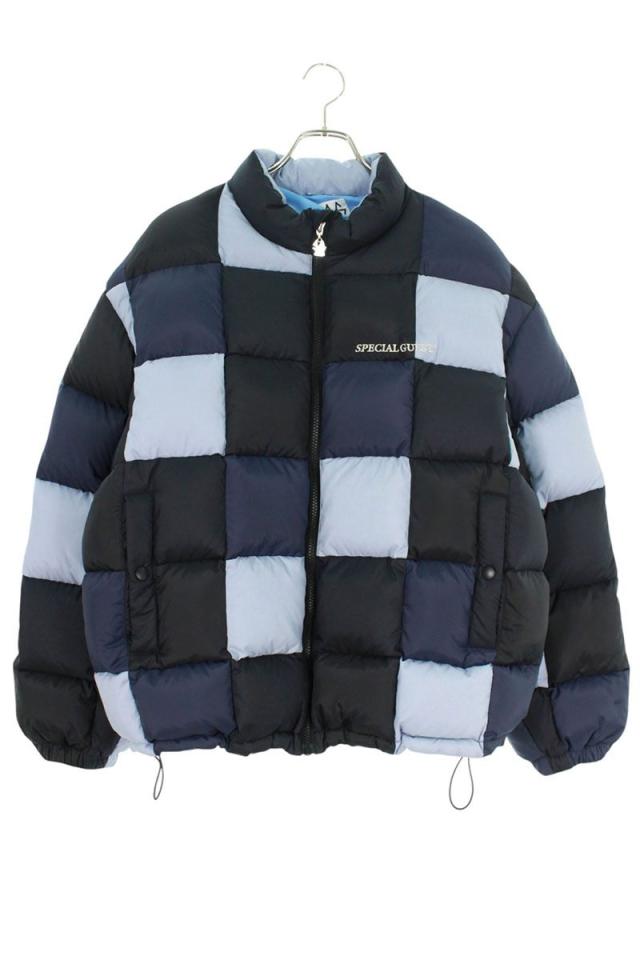 スペシャルゲスト サイズ:L  patchwork Down Jacket チェックダウンジャケット 中古 BS99