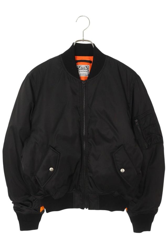 ウェイステッドユース サイズ:M スリーブ切り替えMA1ブルゾン 中古 BS99