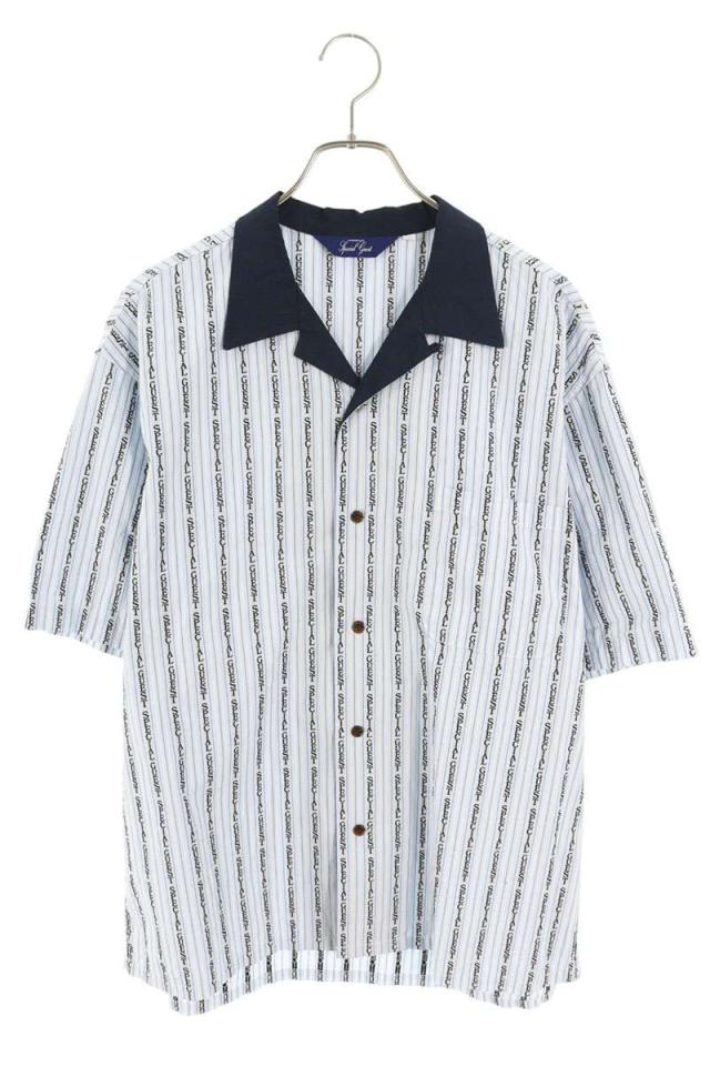 スペシャルゲスト サイズ:L ロゴストライプオープンカラー半袖シャツ 中古 BS99