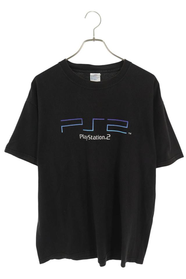 ヴィンテージ サイズ:L  00s  PS2 プレイステーション2 ロゴプリントTシャツ 中古 BS99