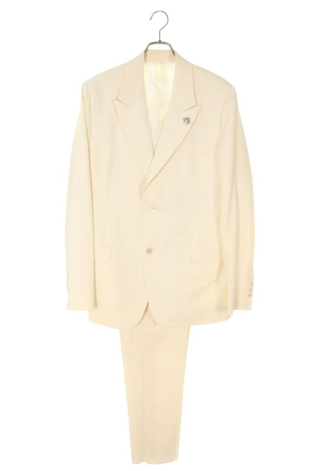 ディオール サイズ:50/48 013C213A4739 933C129A4422 BEEブローチ付き2Bジャケットセットアップ 中古 SS13