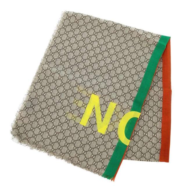 グッチ   636285 4G200 FAKE NOT GG柄スカーフ 中古 BS99