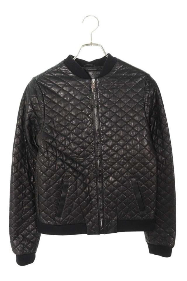 クロムハーツ サイズ:M キルティングレザージャケット 中古 SS07