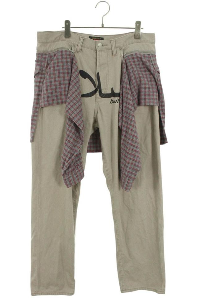 シュプリーム  アンダーカバー サイズ:32インチ  23SS  Layered Jean シャツレイヤードオーバーサイズロングパンツ 中古 BS99