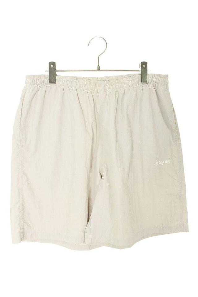 シークエル サイズ:L ロゴ刺繍ナイロンハーフパンツ 中古 BS99