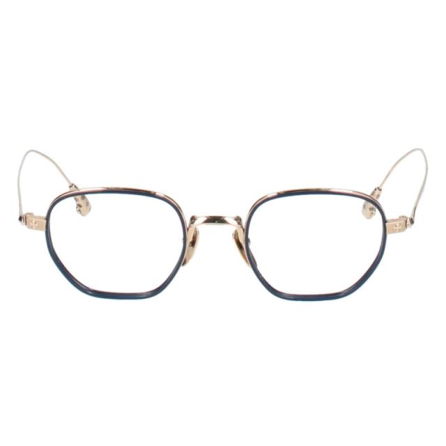 クロムハーツ サイズ:48□21-150  BONE PRONE I CHプラステンプルメタルフレームアイウェア眼鏡 中古 GZ11