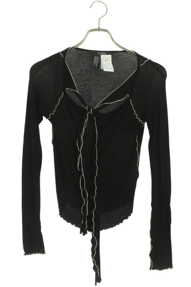 リミフゥ サイズ:2  25SS  LP-T22-237 RIB STITCH CARDIGAN WITH RIBBON リブステッチリボンカーディガン 中古 BS99