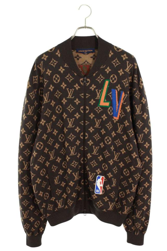ルイヴィトン サイズ:XL  21AW  RM212M ZLL HLN11W NBAモノグラムグラフィックジップニットブルゾン 中古 OM10