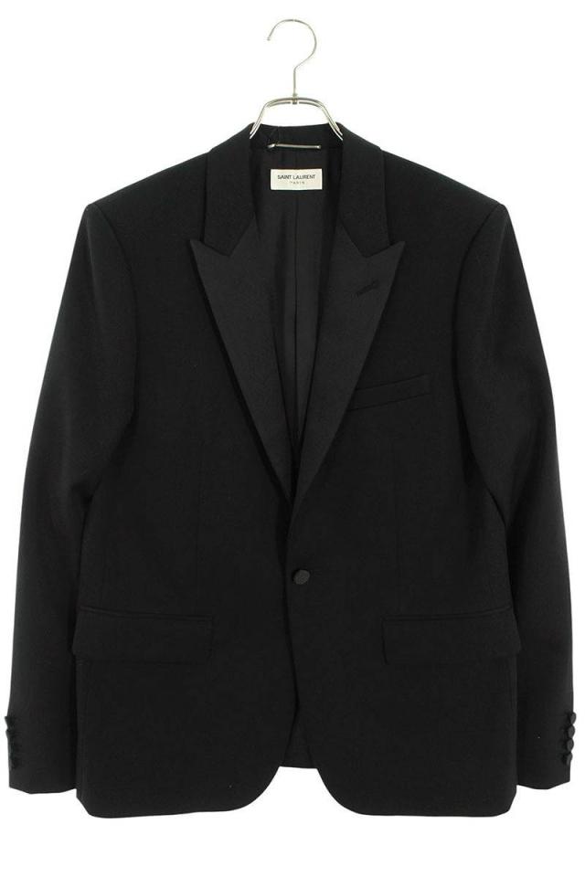 サンローランパリ サイズ:50 505327 Y512W ラペル切替スモーキング テーラードジャケット 中古 OM10