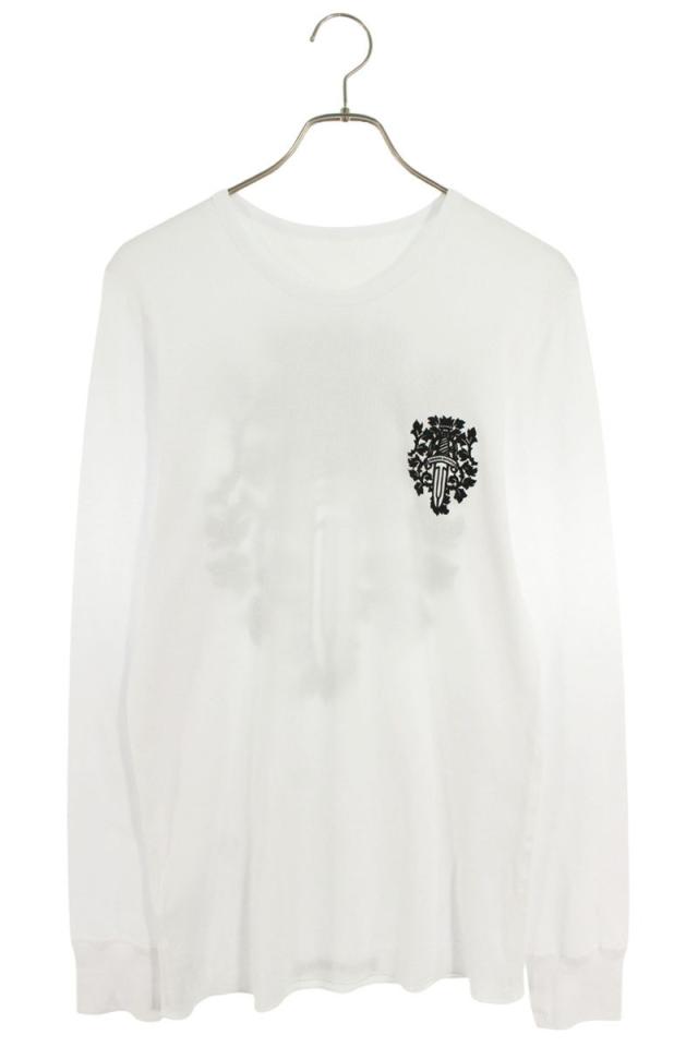 クロムハーツ サイズ:XL  Thermal L S ヴァインダガープリントサーマル長袖カットソー 中古 GZ11