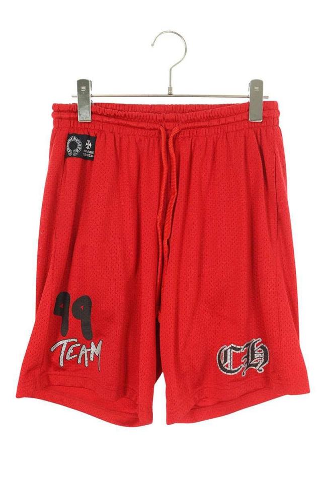 クロムハーツ サイズ:S  MESH VARSITY SHORTS CHプリントメッシュハーフパンツ 中古 SS13