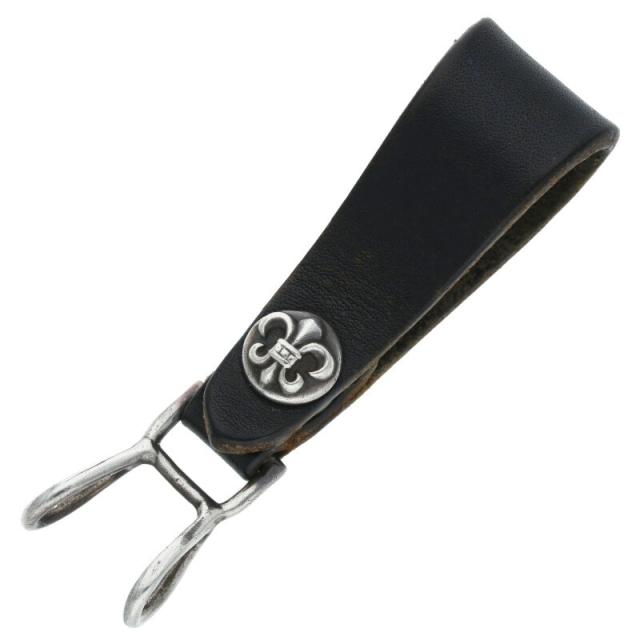 クロムハーツ   BELT LOOP フレアボールボタンレザーベルトループ 中古 GZ11