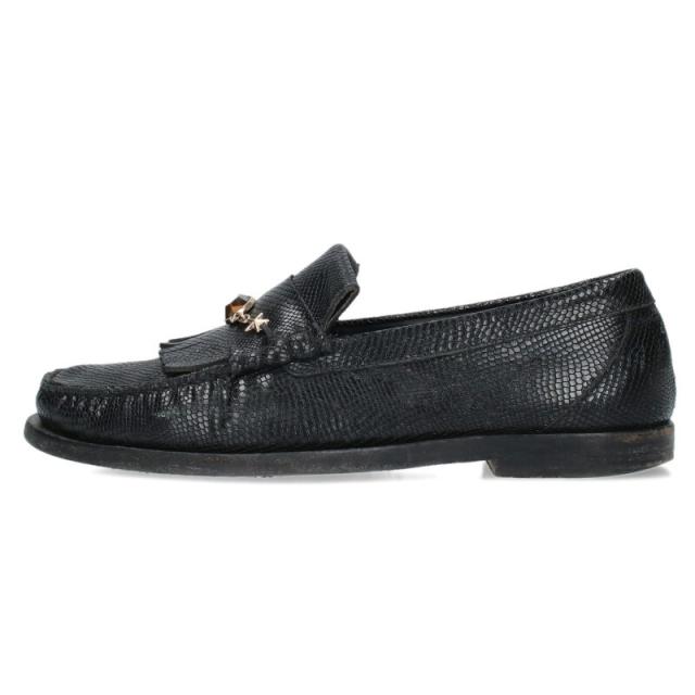 ジミーチュウ サイズ:43.5  MOCCA リザード型押しローファーシューズ 中古 BS99