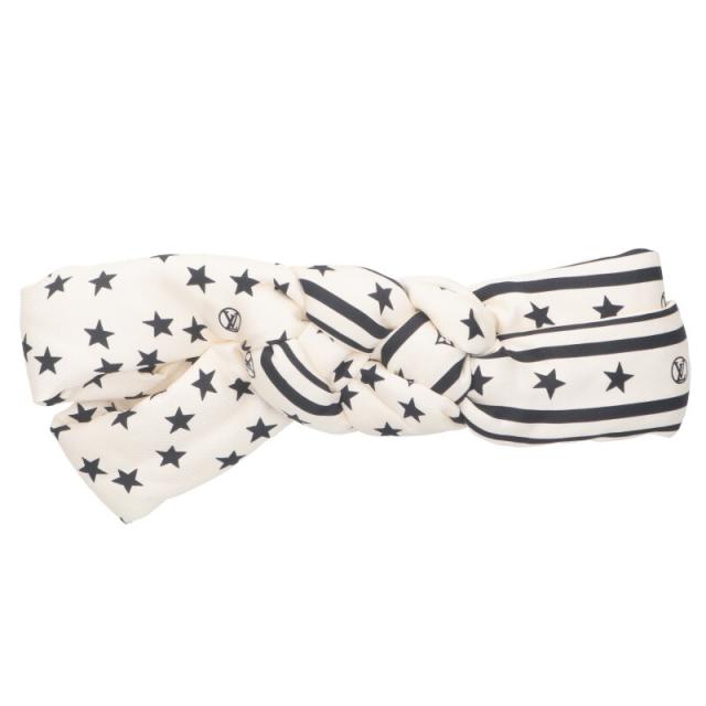 ルイヴィトン   M77799 サマー スターダスト ロゴシルクヘッドバンド 中古 BS99