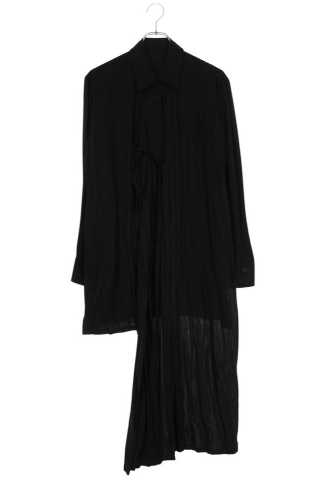 ヨウジヤマモト サイズ:1  FJ-D05-202 フロントワイドピンタックブラウスワンピース 中古 BS99