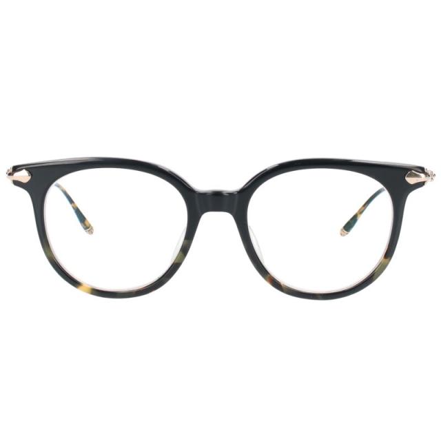 クロムハーツ サイズ:49□19  BLUEBERRY MUFFIN サイドフローラルクロス眼鏡 中古 NO05