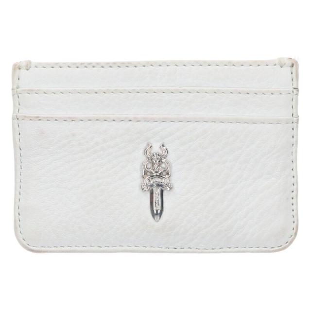 クロムハーツ   DOUBLE SIDE ダブルサイド ダガー装飾レザーカードケース 中古 SS07
