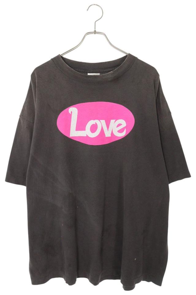 セントマイケル サイズ:XXL  25SS  SM-HR8-0000-012 LOVEプリントTシャツ 中古 SB01