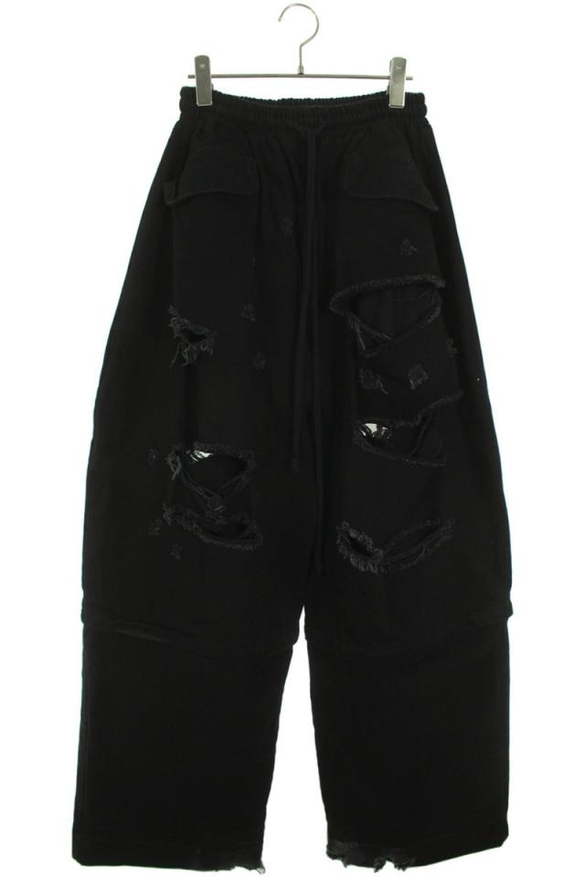 ヨリスポーツ サイズ:26インチ  ZIP-OFF UNDERWEAR DENIM ダメージ加工ジップオフデザインバギーデニムパンツ 中古 BS99