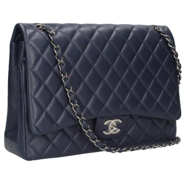 シャネル   マトラッセ 34 ココマークラムスキンチェーンショルダーバッグ 中古 SB01