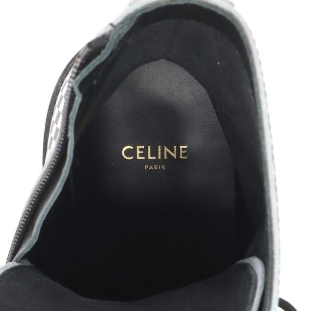 セリーヌ サイズ:42 P190008554 チェッカーフラッグサイドジップブーツ