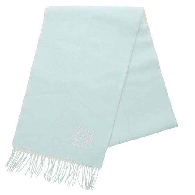 ロエベ   F810250X01 アナグラム刺繍カシミヤマフラー 中古 BS99