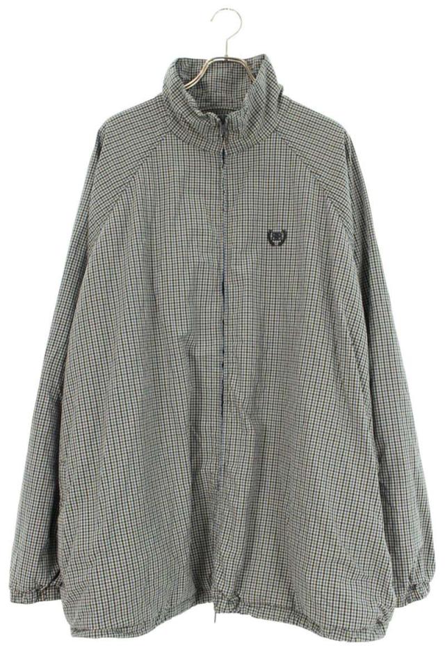 バレンシアガ サイズ:4  841686TSM119095 チェックジップアップジャケットブルゾン 中古 SB01