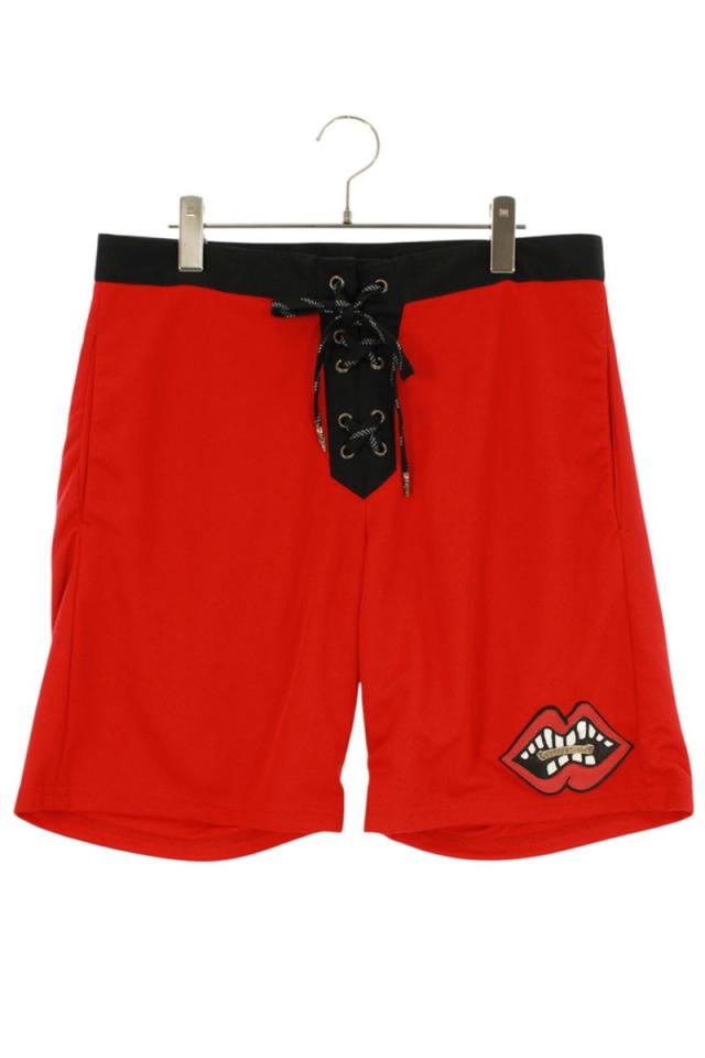 クロムハーツ サイズ:M  SWIM PANTS チョンパーパッチメッシュハーフパンツ 中古 SJ02