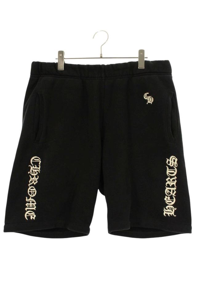 クロムハーツ サイズ:M  SLO RIDE ロゴ刺繍スウェットハーフパンツ 中古 GZ11